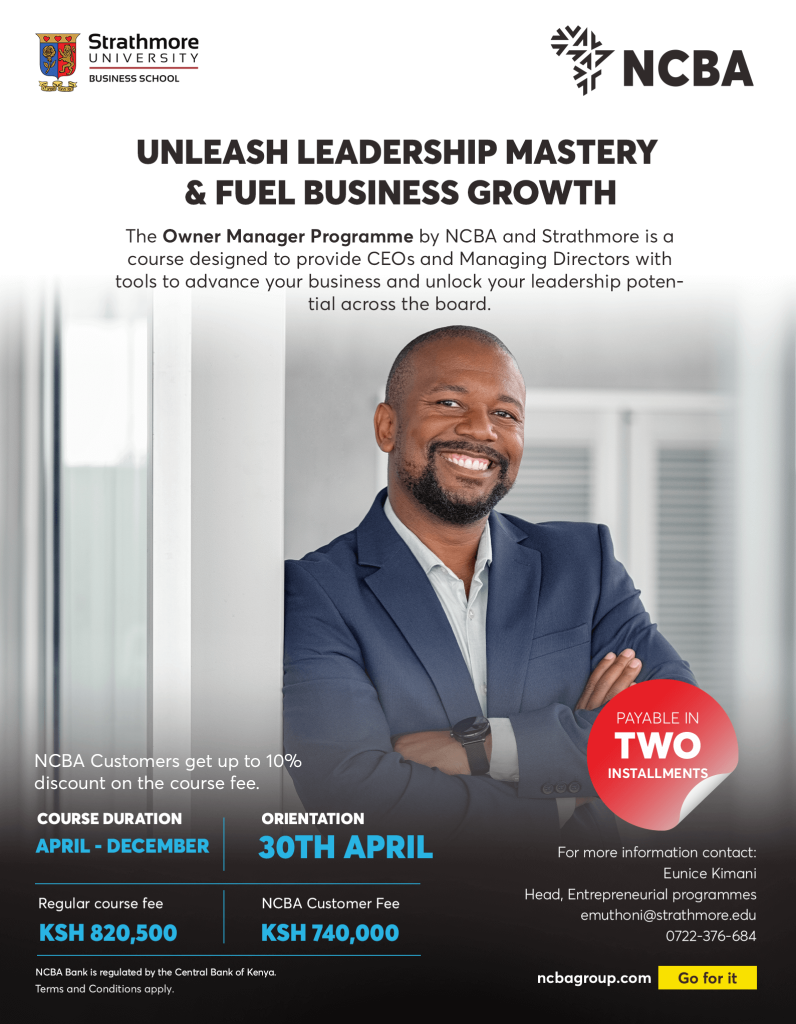 NCBA-Strathmore Owner Manager Programme FAQs